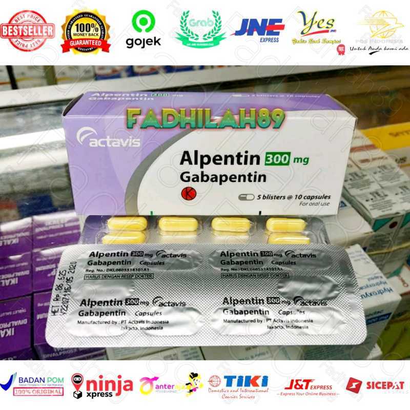 Promo Alpentin 300 Mg Gabapentin 300 Mg Strip ORIGINAL - Isi 10 Kapsul ...