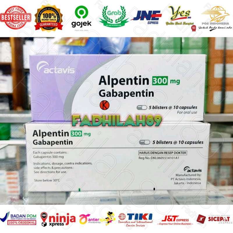 Promo Alpentin 300 Mg Gabapentin 300 Mg Strip ORIGINAL - Isi 10 Kapsul ...