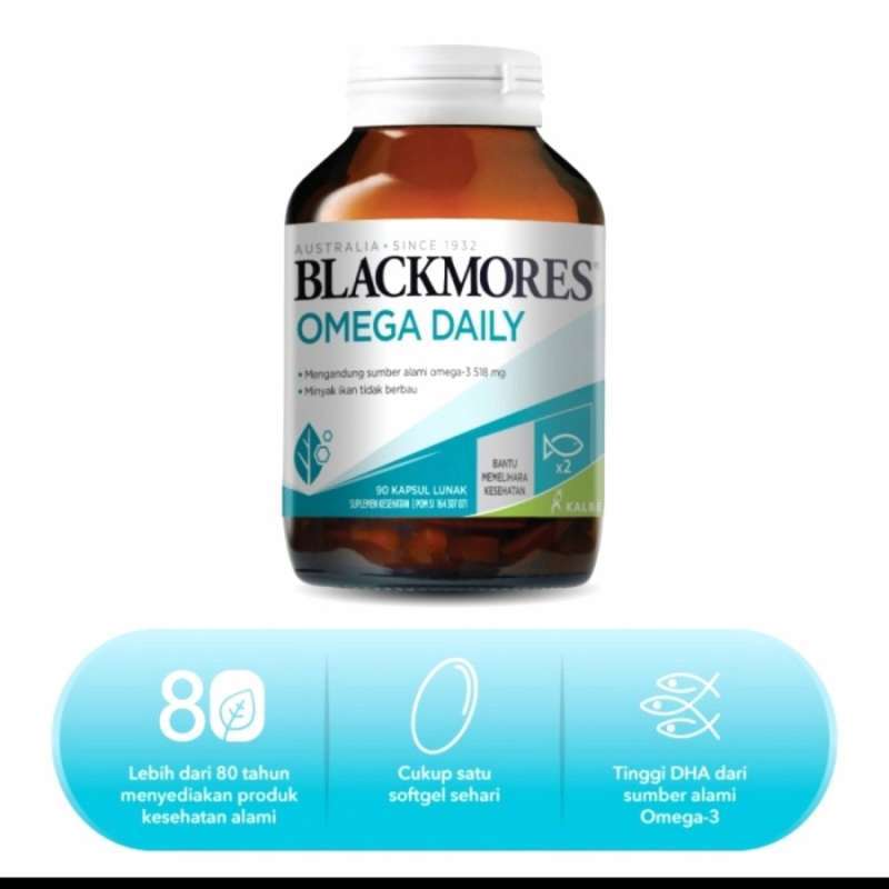 Jual Blackmores Omega Daily 90 Kapsul Capsules Caps Tablets Tablet Tabs ...