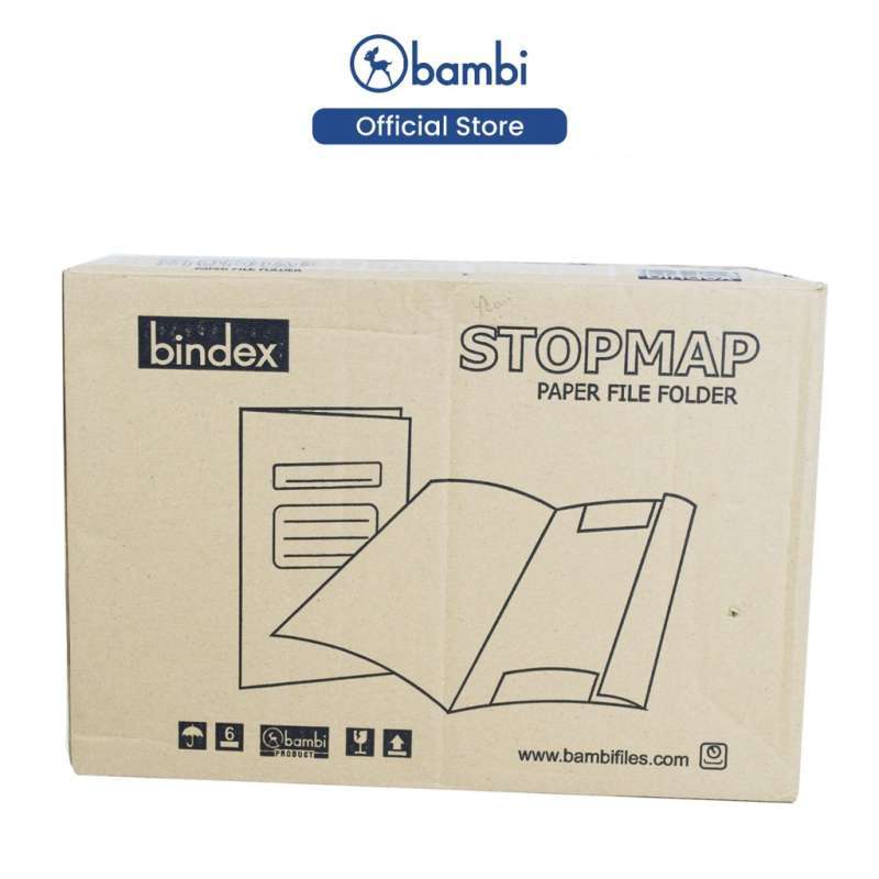 Promo Bindex Stop Map Stopmap - Map Kertas Folio - F4 1 Box 50 Pcs ...