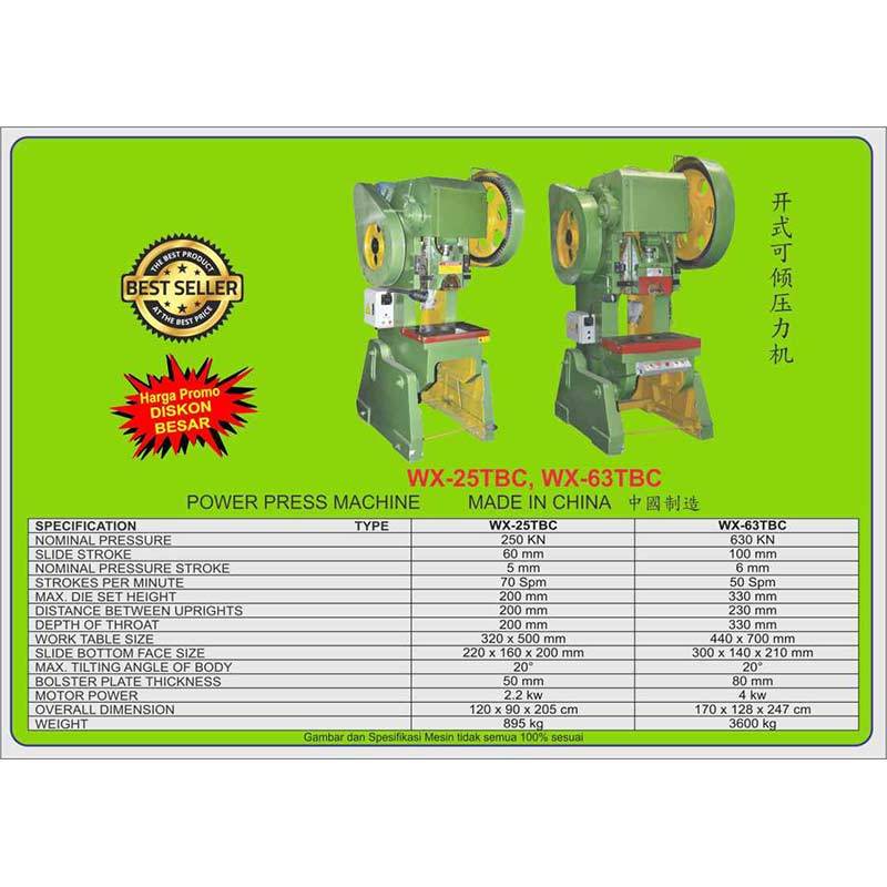 Jual Mesin Pon 25 Ton Power Bench Press Stamping Machine Importir ...