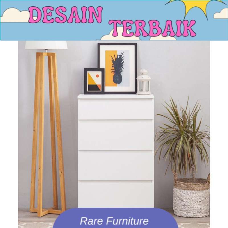 Jual Lemari Laci Rare Kayu Olahan - Drawer 4 Susun - Cokelat Moku ...
