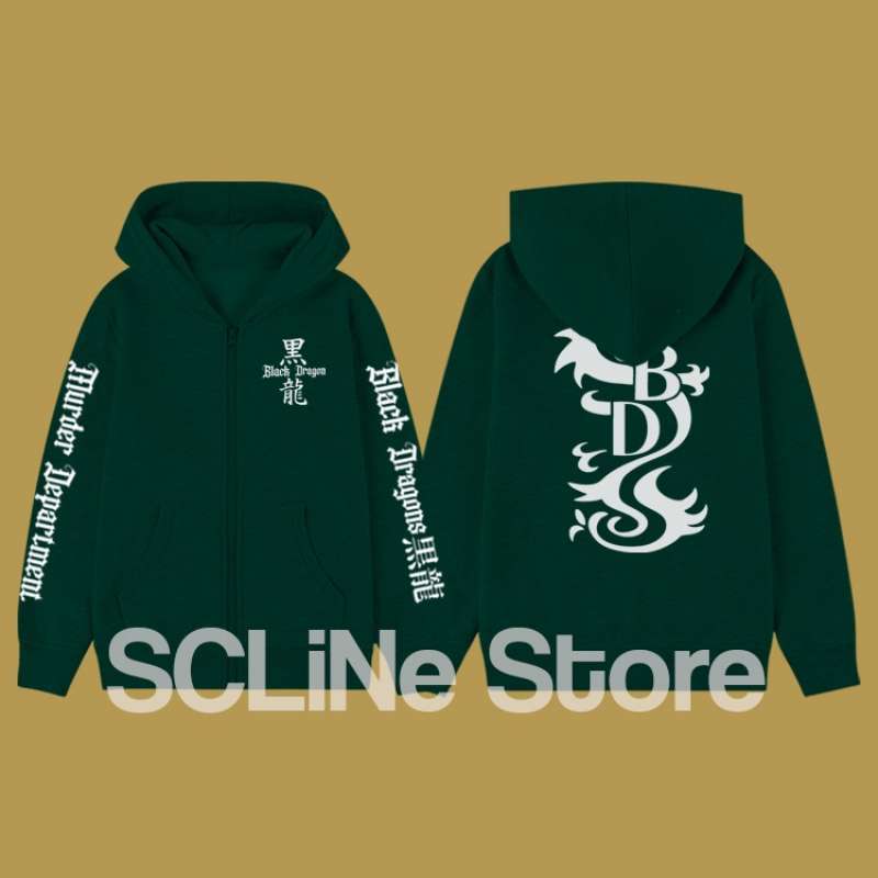 Jual Jaket Zipper Anak Gang Black Dragons Anime Tokyo Revengers Mikey ...