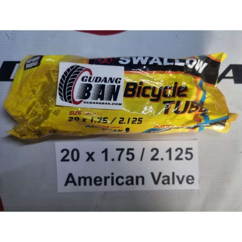 Jual Ban Dalam Sepeda Listrik Lipat 20 x 175 /2125 AV Pentil Lurus Swallow di Seller GudangBan ...