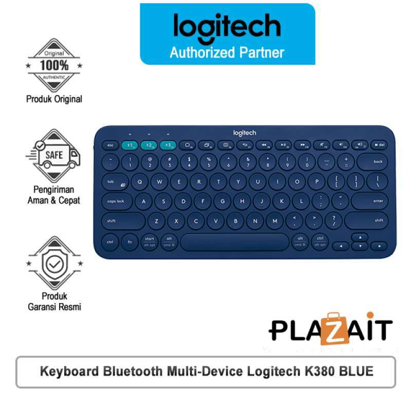 Jual Keyboard Bluetooth Multi-Device Logitech K380 - BLUE di Seller PT ...