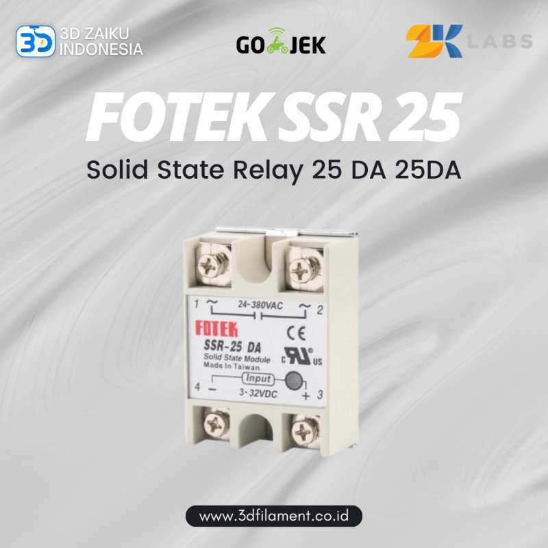 Jual Fotek SSR Solid State Relay SSR 25 DA SSR 25DA di Seller 3D Zaiku - Kedaung Kali Angke-2 ...