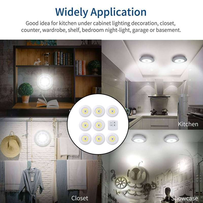 Promo Under Cabinet Light Night Light Remote Control for Cabinet ...