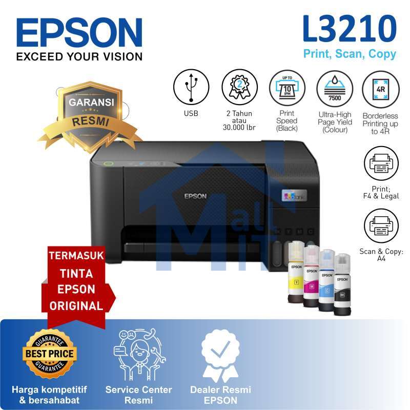 Printer Epson L3210 - Harga dan Spesifikasi Terbaru Februari 2024 | Blibli