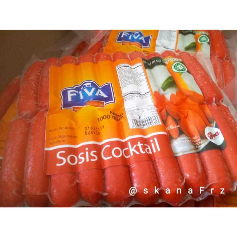 Jual FIVA SOSIS COCKTAIL MERAH / BREAKFAST SAUSAGE 1KG di Seller Askana ...