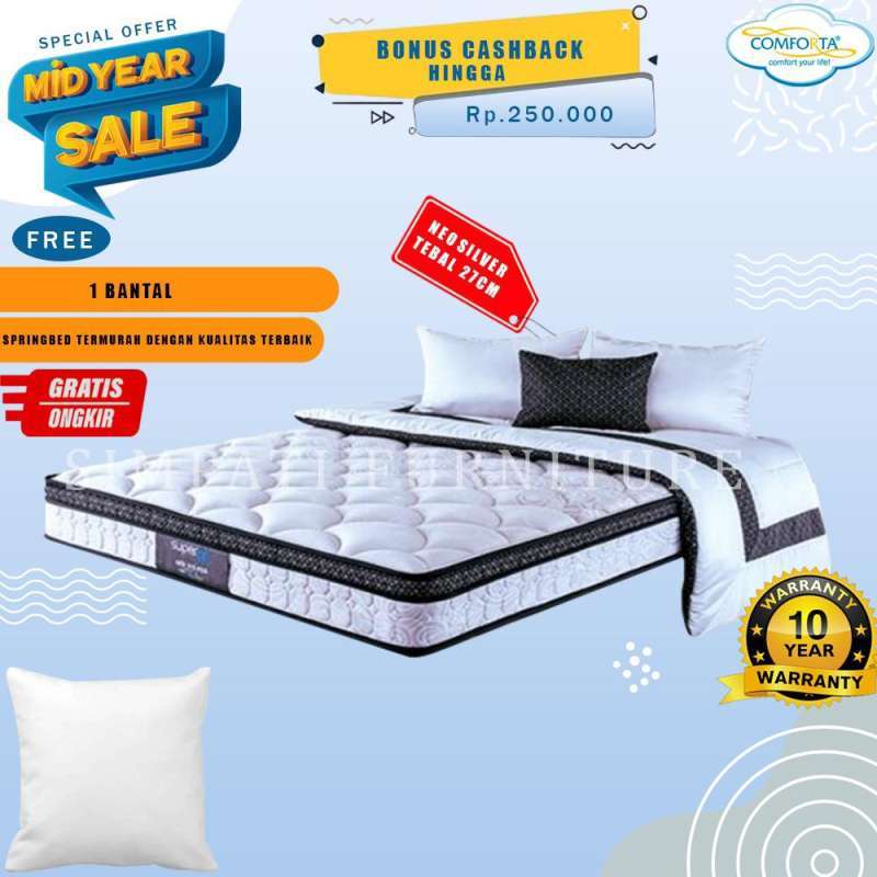 Promo Comforta Springbed Matras Superfit Neo Silver Kasur Only Tanpa ...