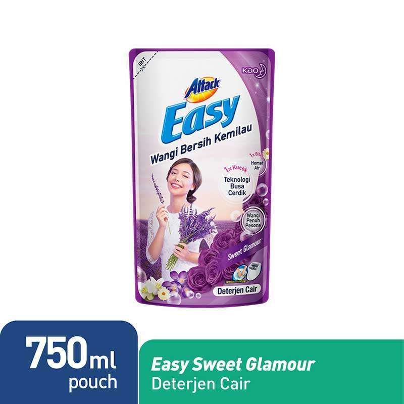 Jual Attack Easy Liquid Detergen Sweet Glamour [750 ml] di Seller ...