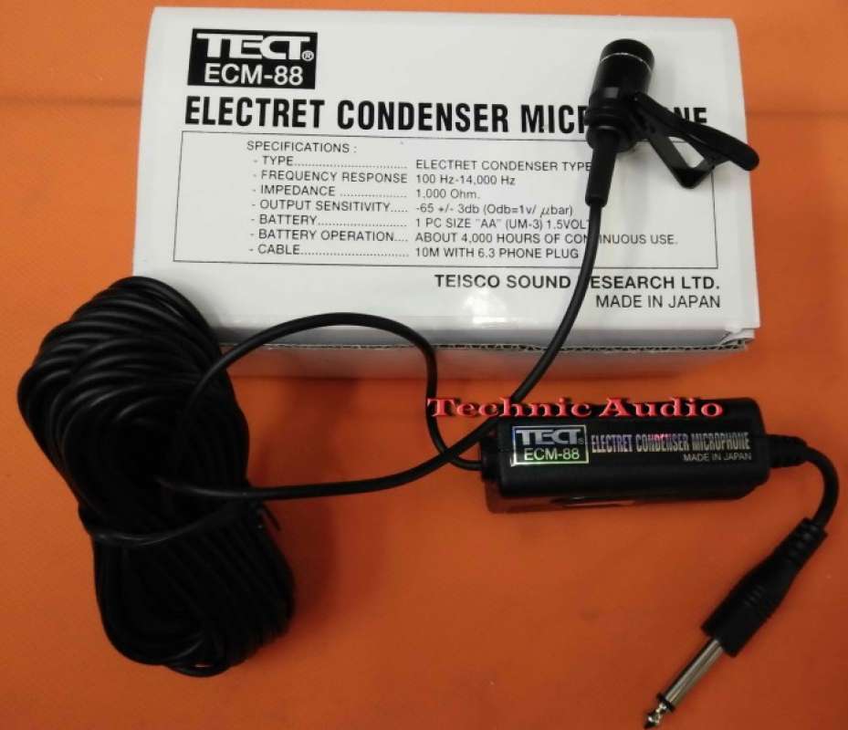 Jual MIC JEPIT CONDENSER BUAT IMAM TECT ECM 88 MADE IN JAPAN di Seller ...