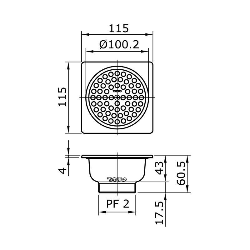 Jual Toto Tx1dbv1 Floor Drain Di Seller Kj Store - Pasar Baru-2, Kota ...