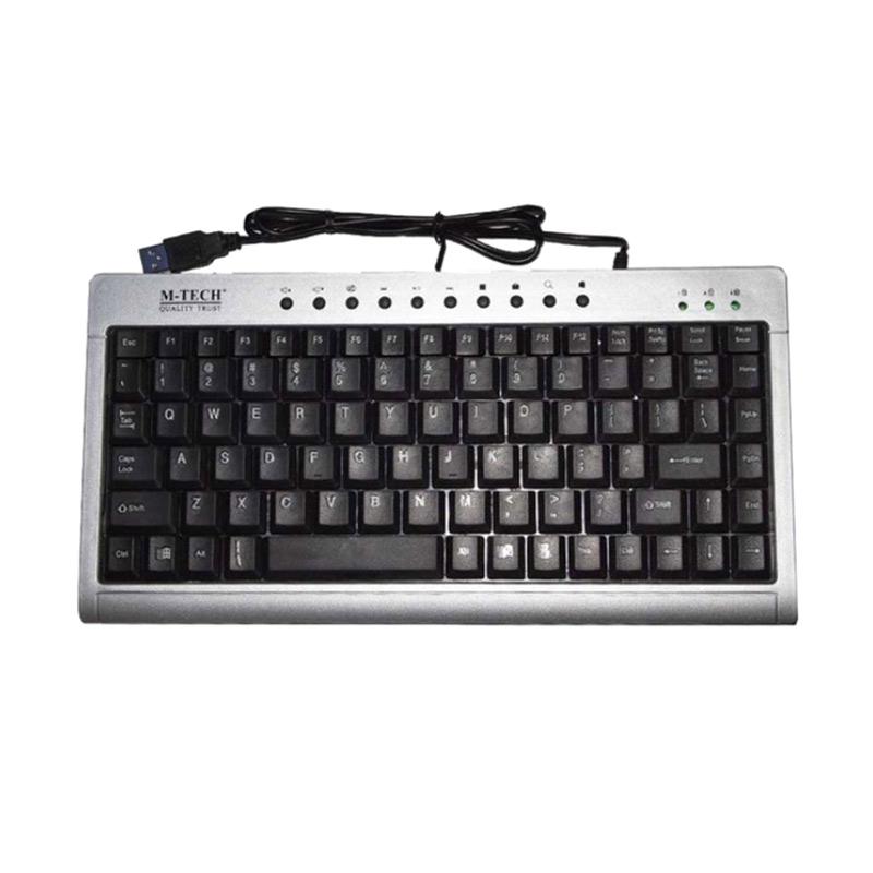 Jual M-tech MTK-01 USB Mini Multimedia Keyboard - Black Silver di ...