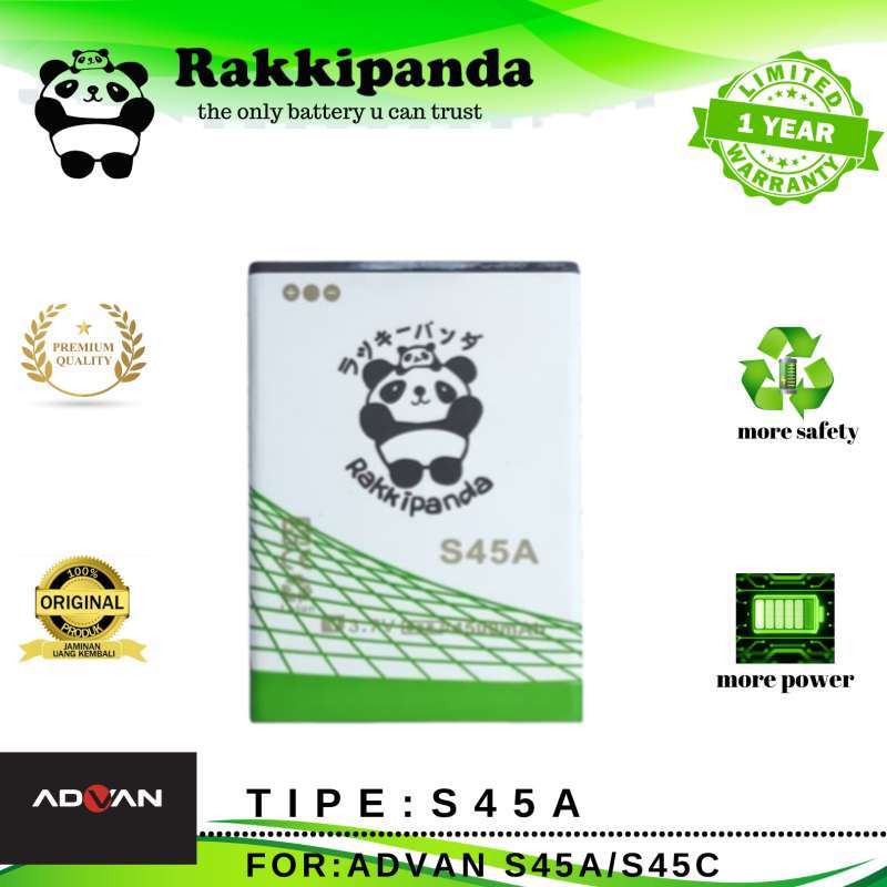 Jual rakkipanda baterai for advan s45a / s45c di Seller Rakki Panda ...
