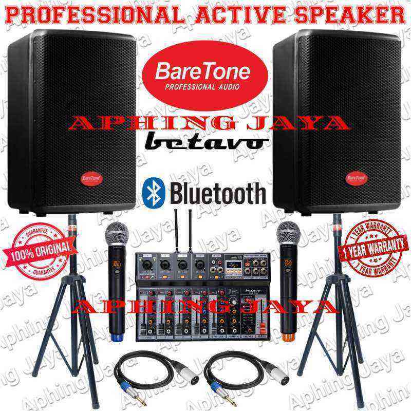 Promo Paket Sound System Speaker Aktif Indoor Outdoor BareTone MAX10HD ...