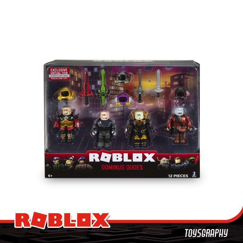 Jual Roblox Dominus Dudes Four Figure Pack Incl Exclusive Virtual Item ...