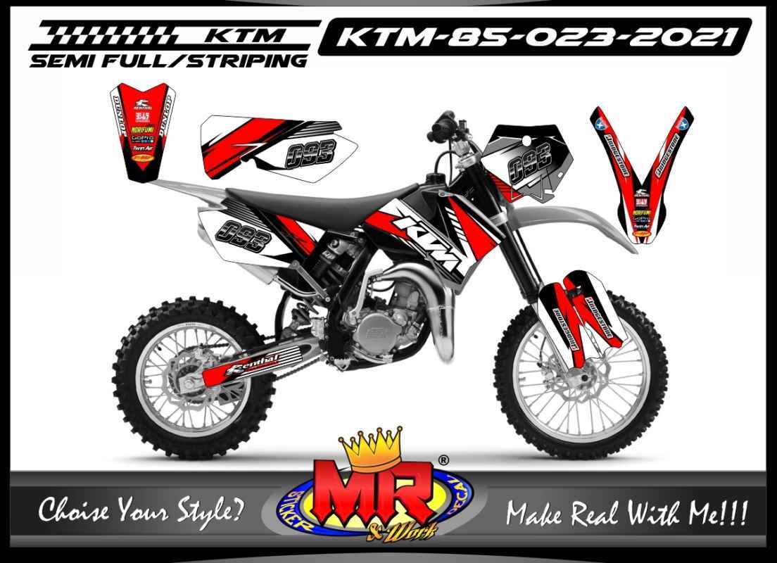 Promo Stiker Motor Decal Ktm 85 Stiker Supermoto Tracker Grafis Motor ...