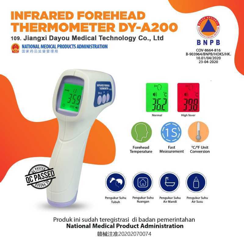 Jual DY A200 Termometer Digital Suhu Badan REKOMENDASI BNPB ...