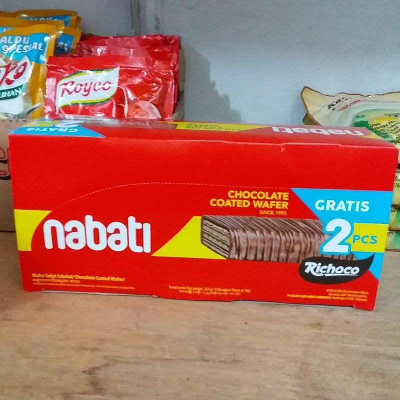 Jual Nabati Chocolate Coated Wafer [18gr/Box] di Seller Lotus_Jaya ...
