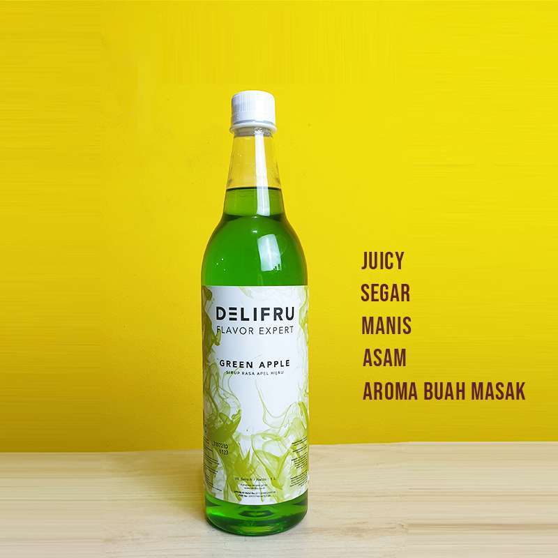 Jual Delifru Syrup 1l Sirup Delifru Rasa Buah Apel Hijau Green Apple ...