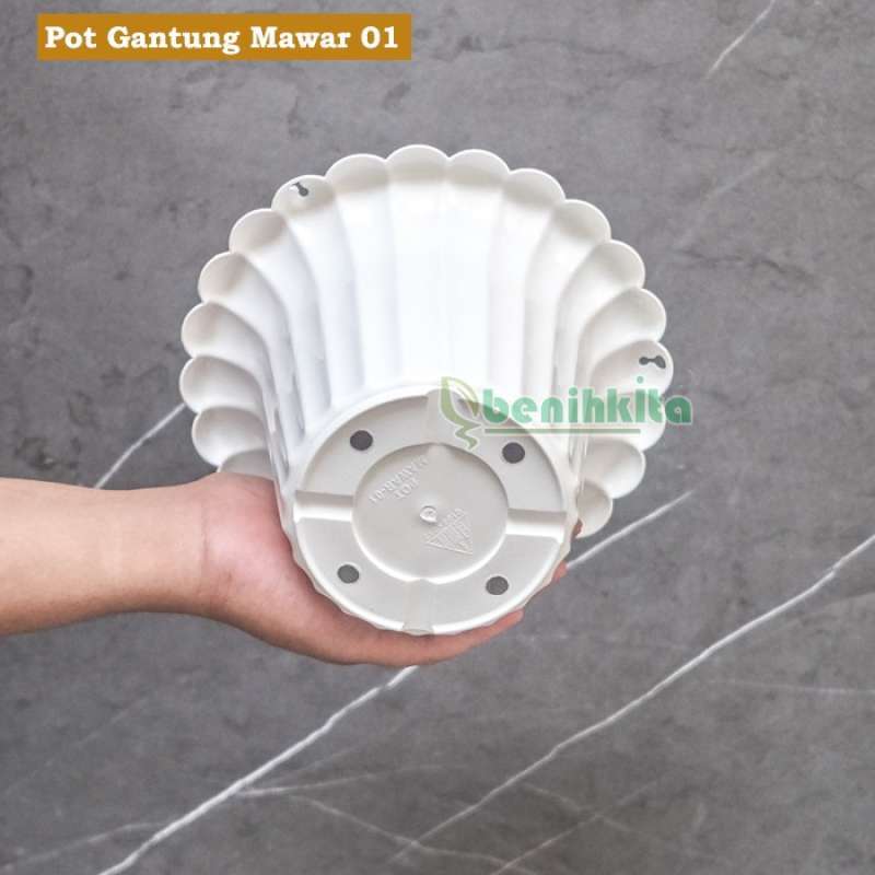 Jual Pot Gantung Tanaman-bunga Mawar Ori 01 Putih - (bjp) Di Seller ...