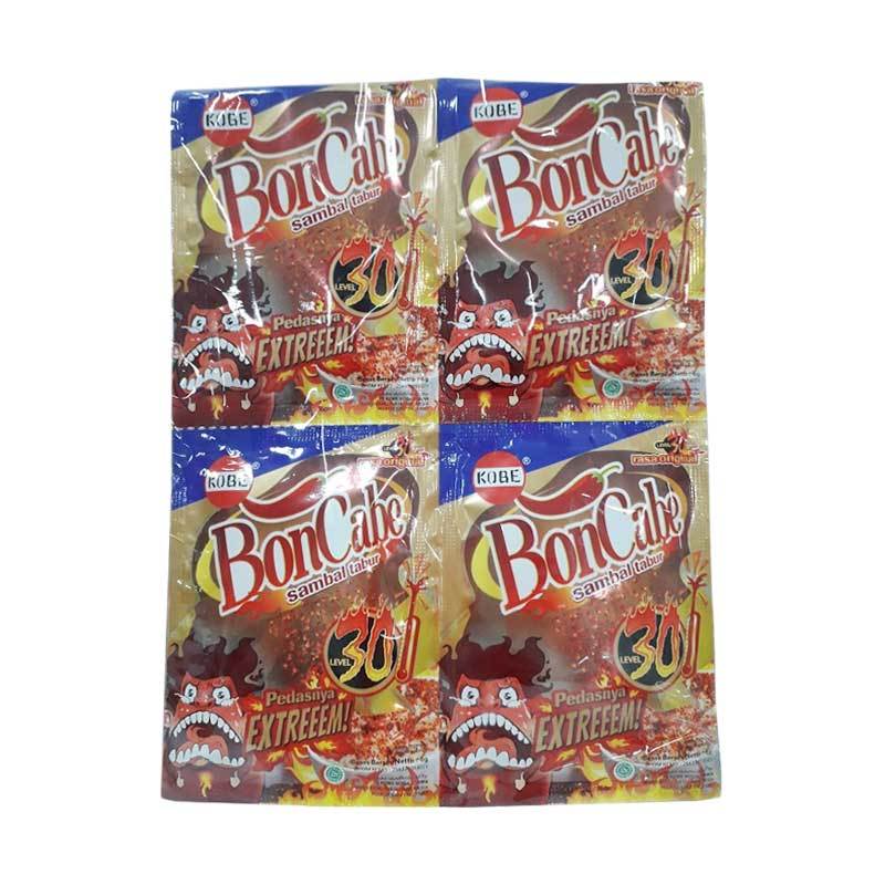 Jual KOBE BonCabe Level 30 Sambal Tabur (6 g/ 24 pcs) di Seller Langgan ...