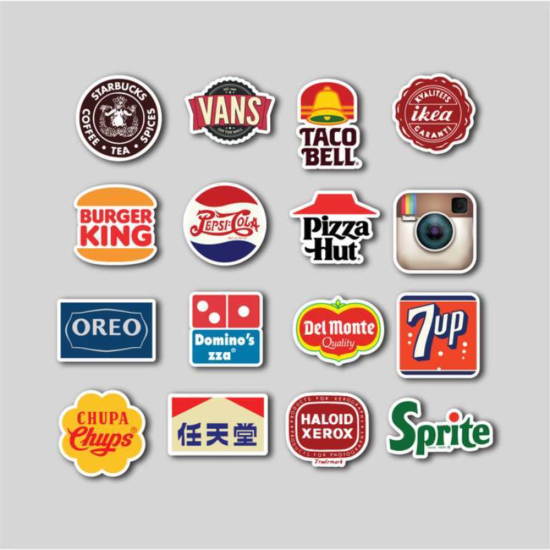 Promo STICKER PACK OLD RETRO LOGO | STIKER TUMBLER LAPTOP KOPER HELM ...