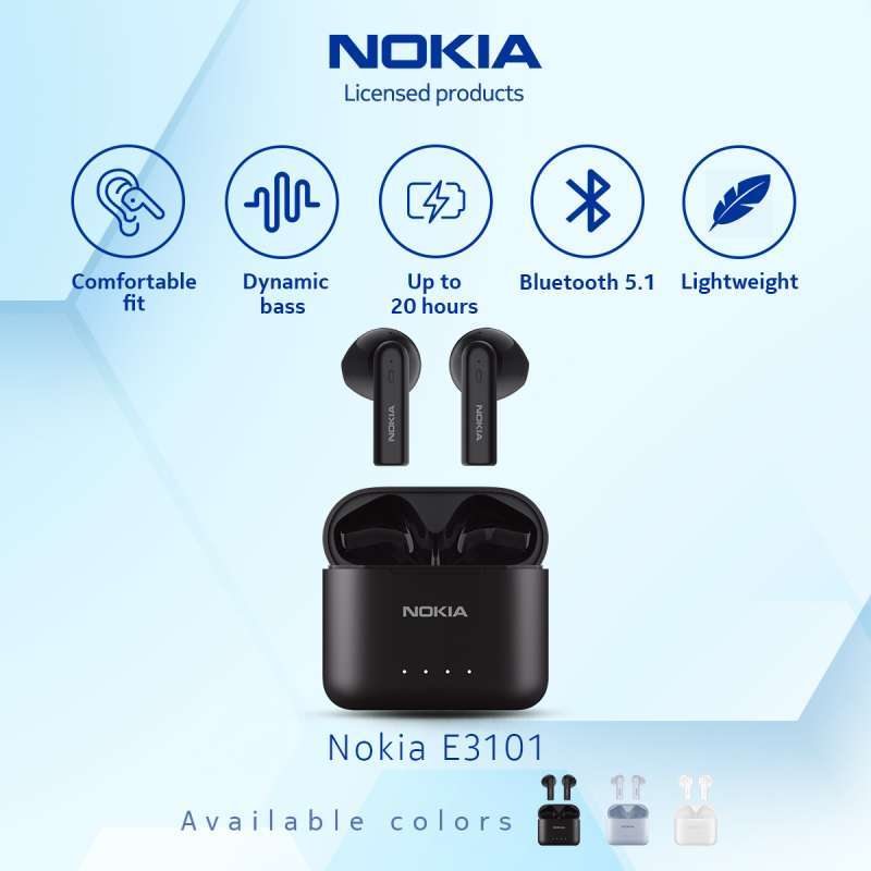 Promo Nokia Essential True Wireless Earphones Tws E3101 - Black Diskon 78% Di Seller Nokia Audio ...