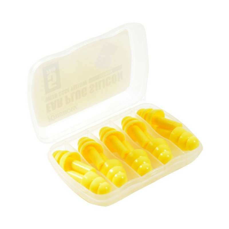 Jual Krisbow Set 5 Pasang Ear Plug Silicon Kuning Penutup Telinga Di ...