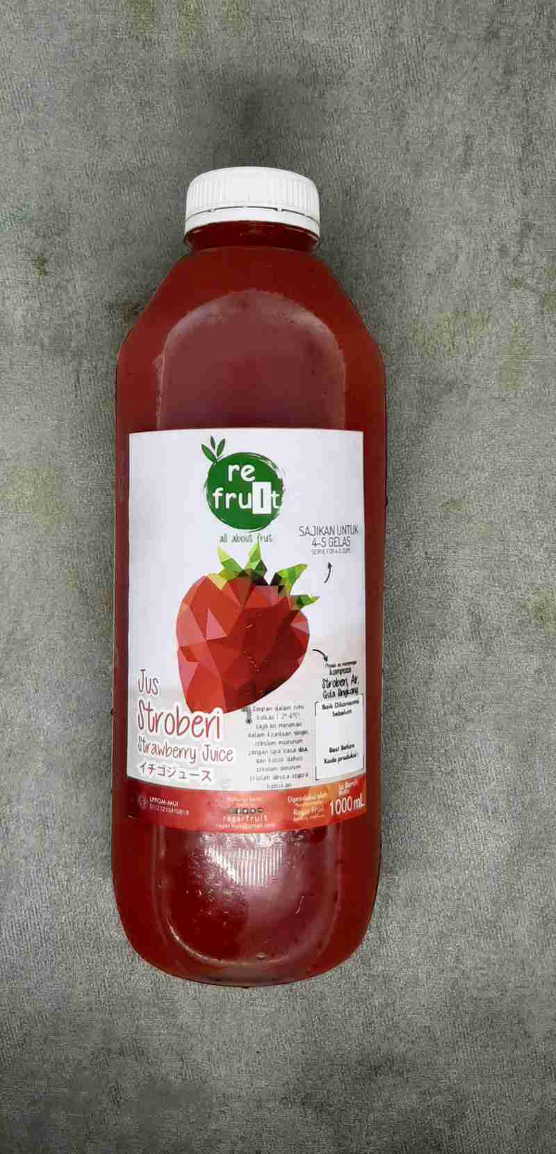 Jual Jus Stroberi ( Strawberry Juice ) Refruit 1 Liter Di Seller Regar ...
