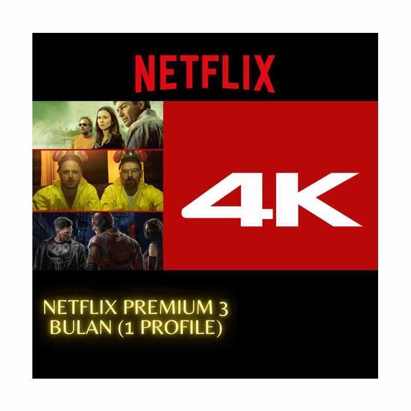Jual Netflix Premium 3 Bulan Streaming [1 Profile] di Seller Pusat ...
