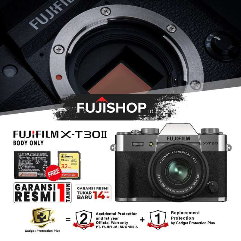 Jual Fujifilm Xt30 Ii Kit 15-45mm X-t30 Ii Fuji Xt30 Mark Ii Garansi Resmi Di Seller Fujishopid ...