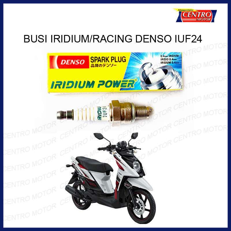 Jual Busi Denso Iuf24 Busi Iridium Klx 150/ Busi Iridium Mio-j/busi ...
