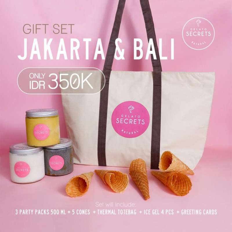 Jual Gift Set : 3 Party Packs 500ML + 5 Cones + Totebag + Card di ...