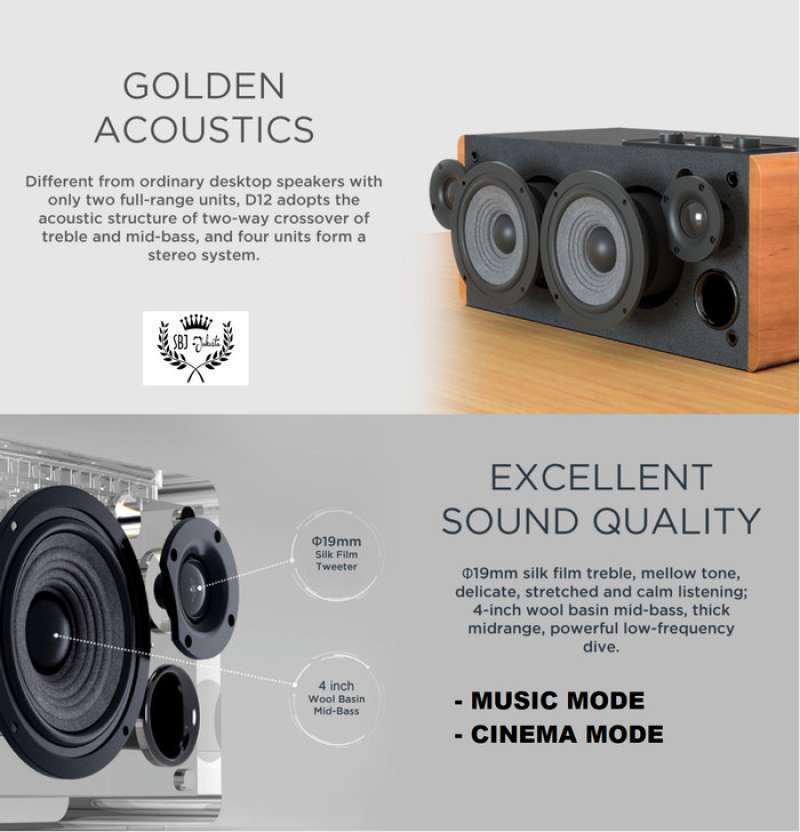 Jual Edifier D12 Speaker Acoustics DSP Digital 70W RMS BT5.0 Dengan ...
