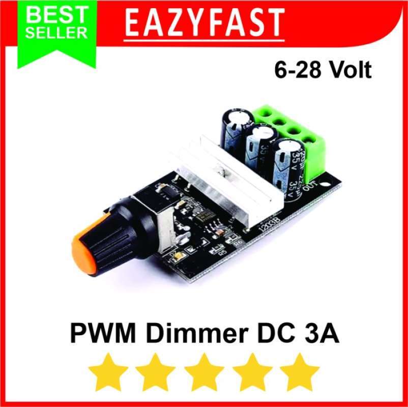 Jual Dimmer DC PWM Motor Speed Controller Dimer Pengatur Lampu LED 3A ...