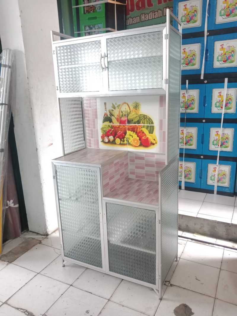 Jual Storemaja Lemari Piring 2 Pintu Lemari Sayur Rak Piring Minimalis ...