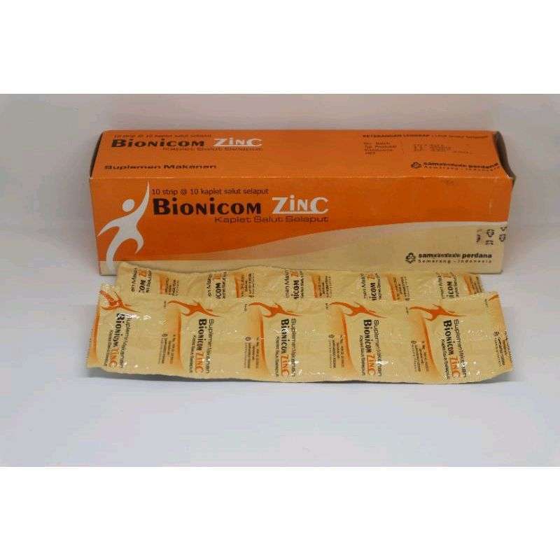 Jual BIONICOM ZINC |Suplemen Kesehatan| |Kaplet Multivitamin| harga per ...