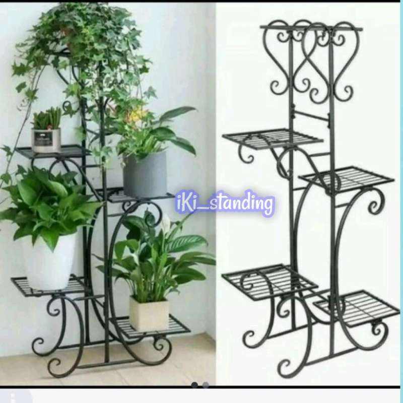 Jual standing pot/standing pot besi/standing pot model susun love ...