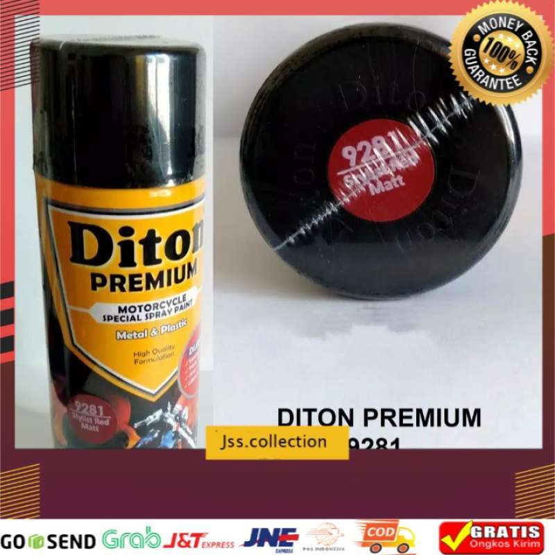 Jual Diton Premium 9281 Stylist Red Matt Merah Doff Cat High Quality ...