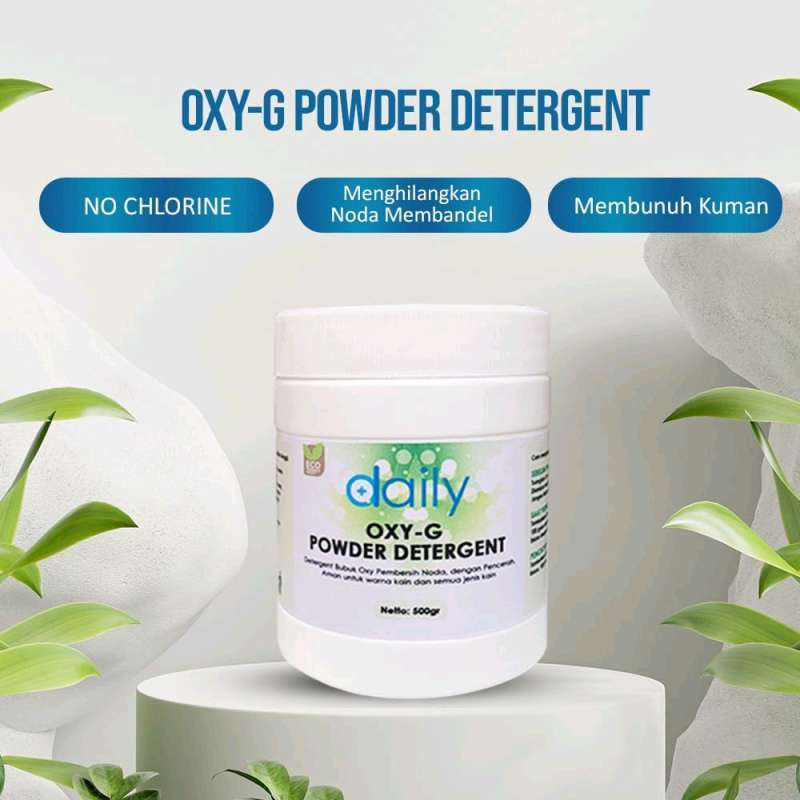 Promo Detergen Powder Oxy G Daily Detergent Laundry Angkat Kotoran Dan ...