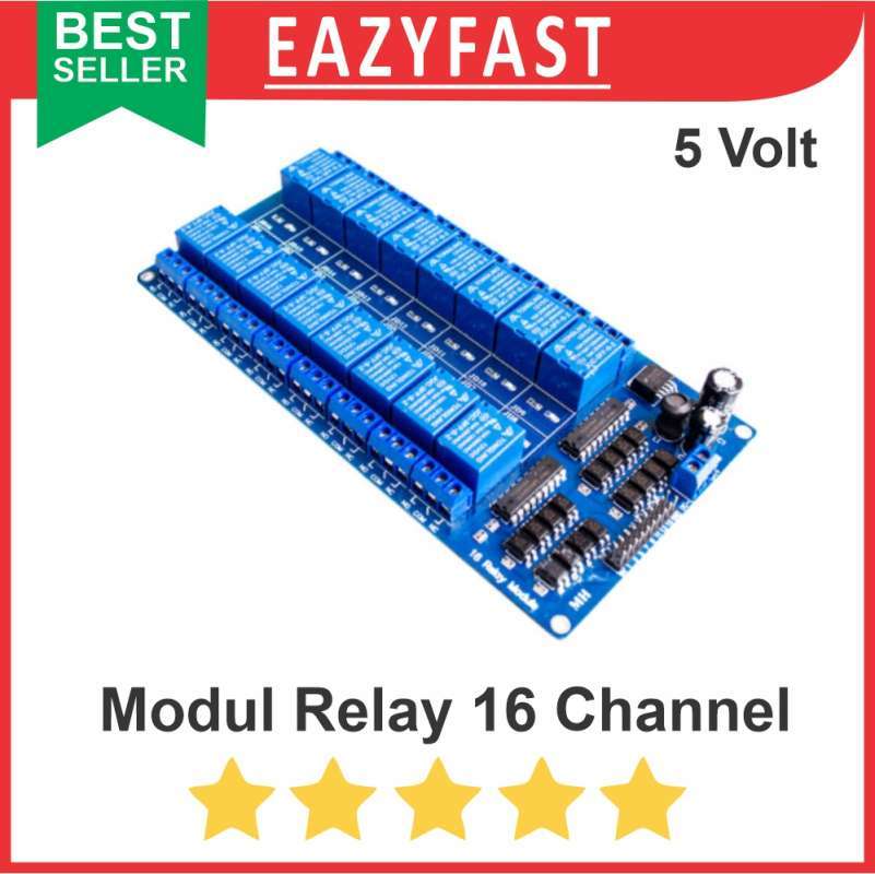 Jual Relay 16 Ch Channel Chanel Optocoupler Modul Arduino Module 16ch ...