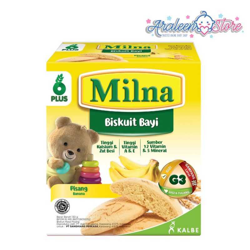 Jual MILNA Biskuit Bayi Biskuit Anak Cemilan Bayi MPASI 130 gr Mulai ...