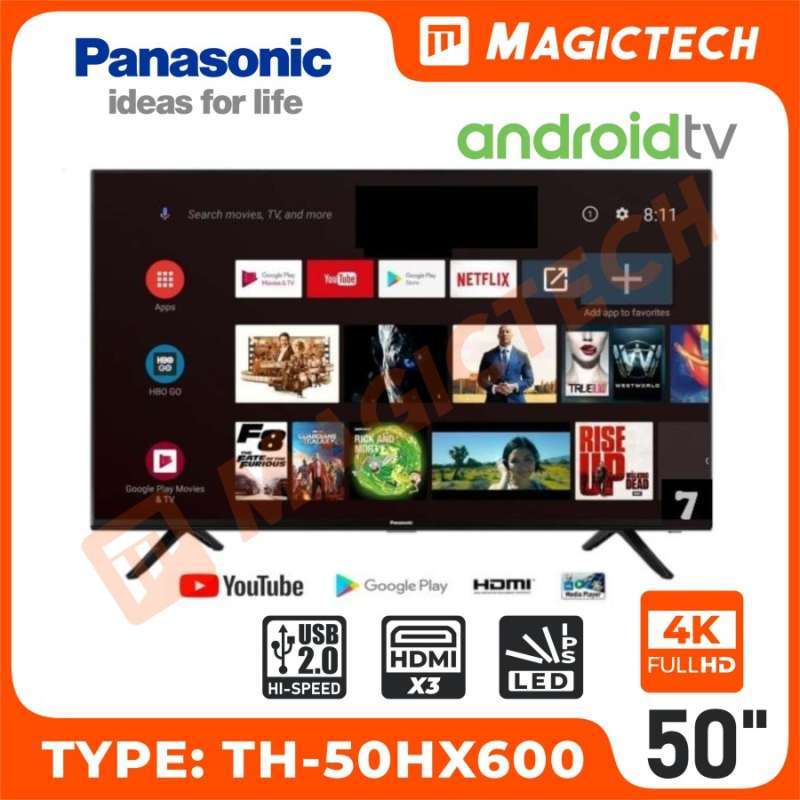Jual TV LED PANASONIC 50 INCH / 50 TH-50HX600G - ANDROID TV 10 di ...