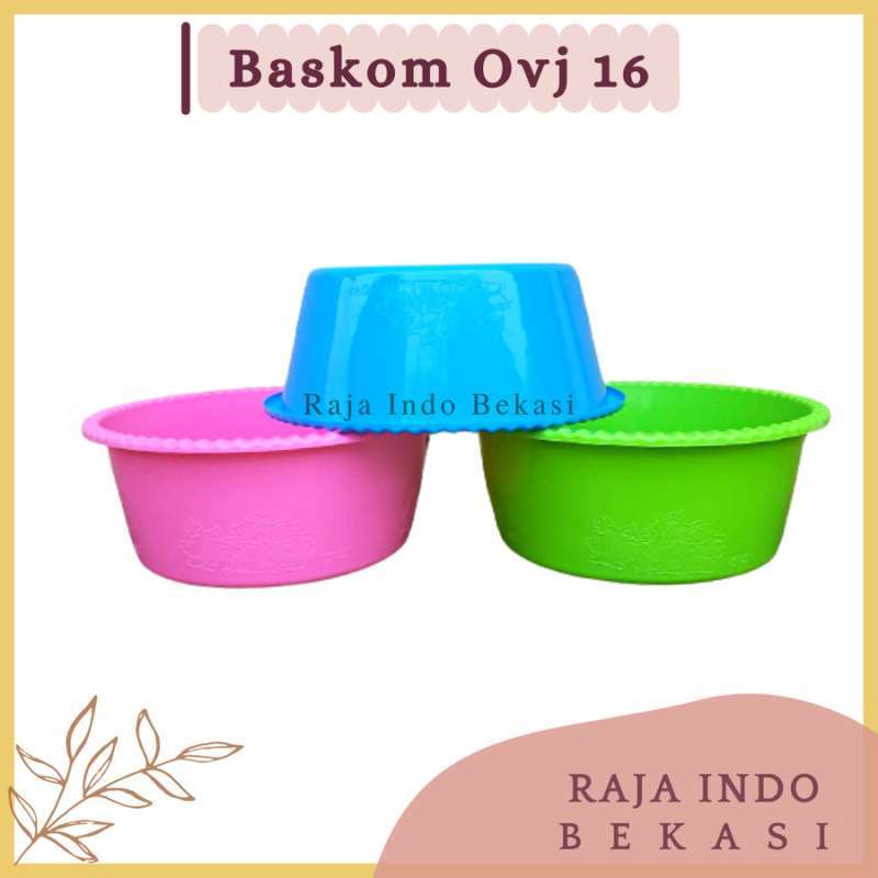 Jual Baskom Tebal Waskom Ovj 16 Plastik Bulat Besek Berkatan Stainles ...
