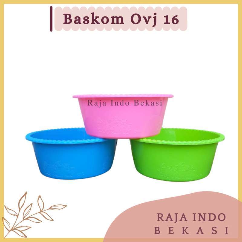 Jual Baskom Tebal Waskom Ovj 16 Plastik Bulat Besek Berkatan Stainles ...