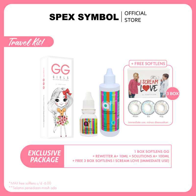 Jual Travel Kit GG Private Collection Varian Ashlee, Arianna, Millie (1Box Softlens GG+1 Box A+ ...