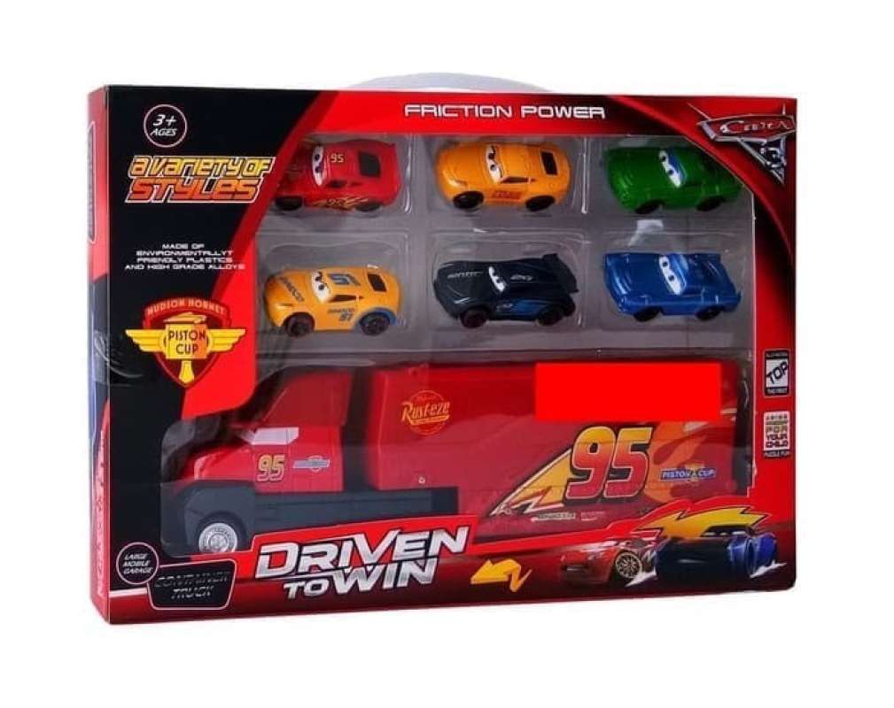 Jual MAINAN DIECAST CARS MCQUEEN KONTAINER 7PCS 933-33 - KADO ANAK di ...