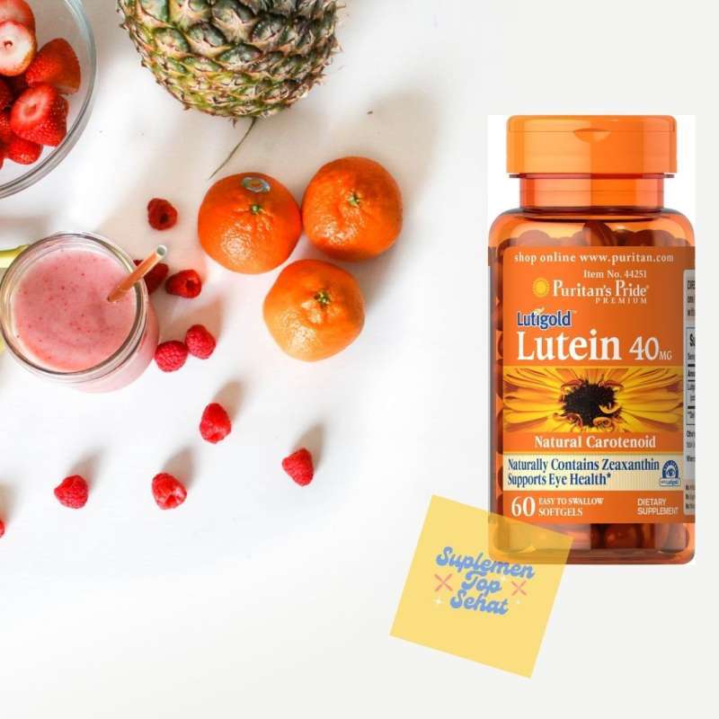 Jual ORIGINAL Puritan Lutein 40mg Lutigold 60 Softgels untuk kesehatan ...